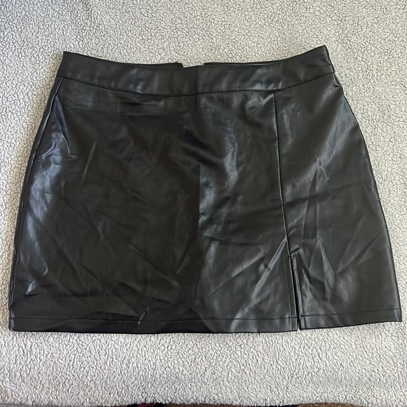 SHEIN | Skirts | Shein Faux Leather Skirt | Poshmark